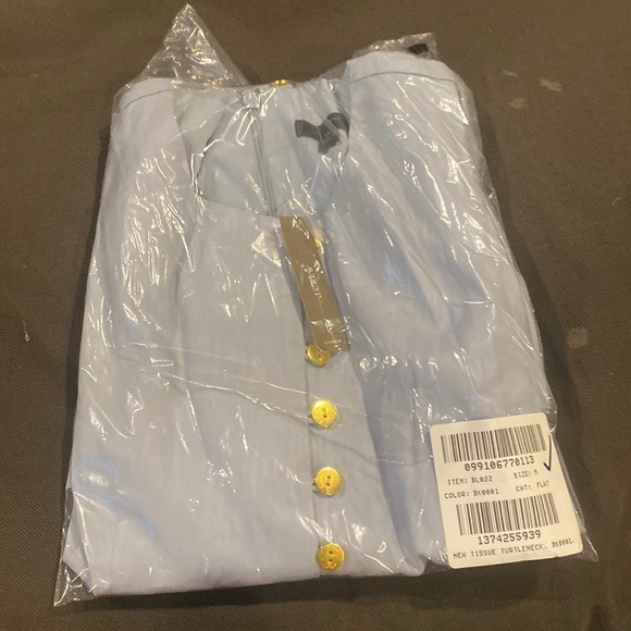 J. Crew | Tops | J Crew Tissue Turtleneckitem Bl22 | Poshmark